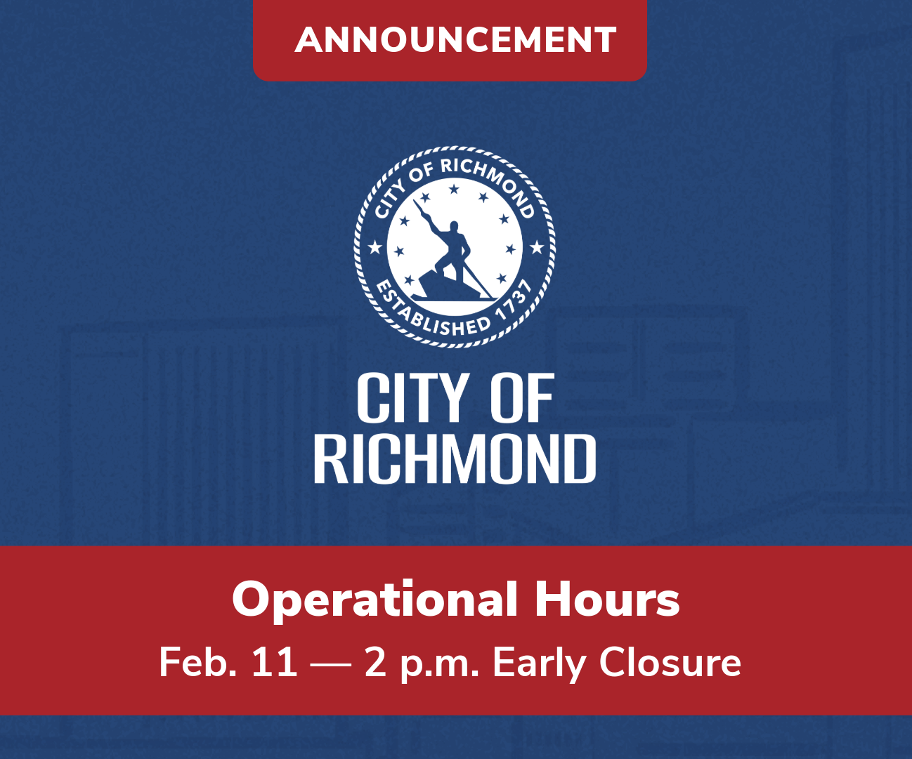 City of Richmond to Close Ahead of Severe Weather | Richmond